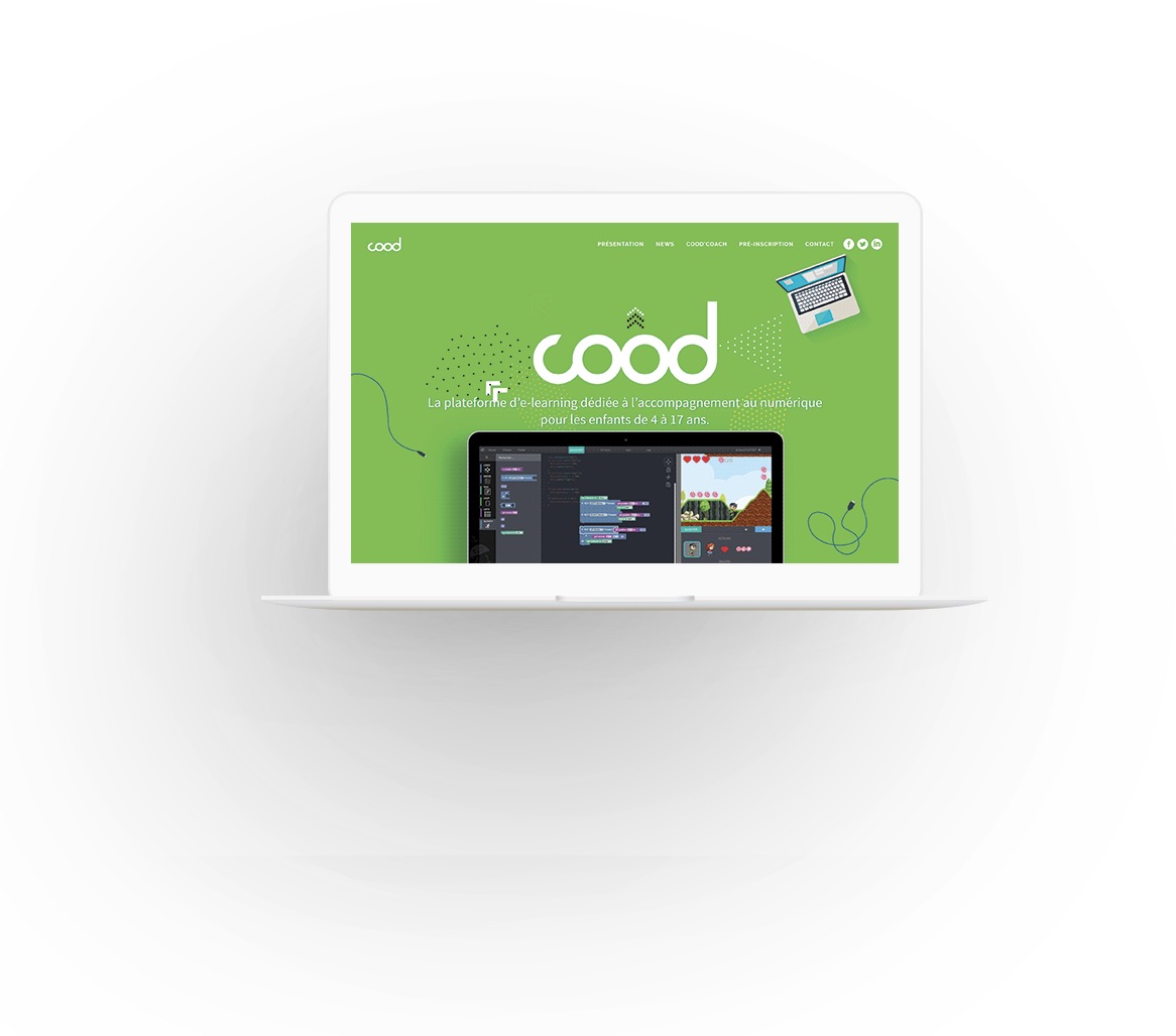 Cood • Design du site vitrine • Portfolio de Marie Freyburger